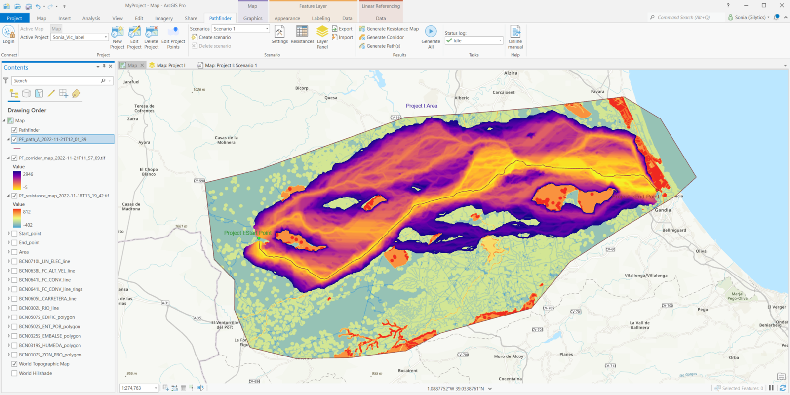 Esri ArcGIS integration - Gilytics | ESRI arcGIS Pro routing infrastructure | roads optimal ...