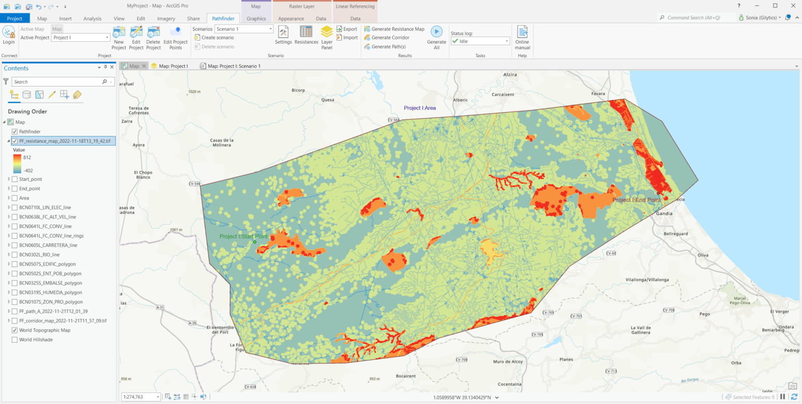 Esri ArcGIS integration - Gilytics | ESRI arcGIS Pro routing infrastructure | roads optimal ...